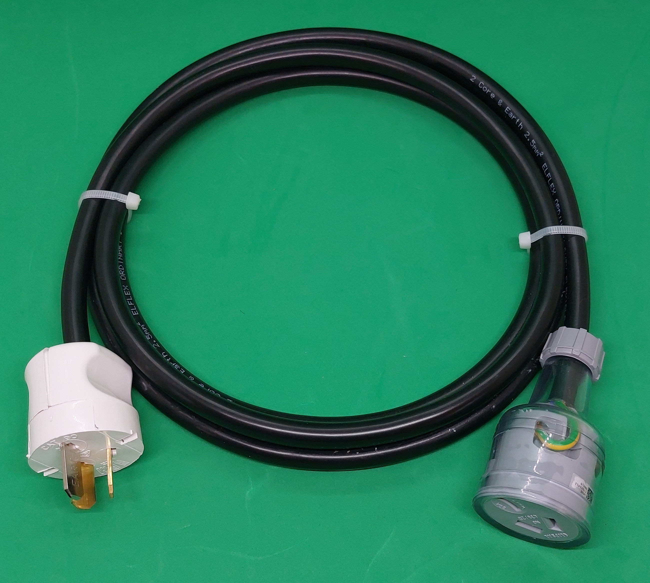 20 Amp, 240V 10m Single Phase Extension Lead PVC Insulated