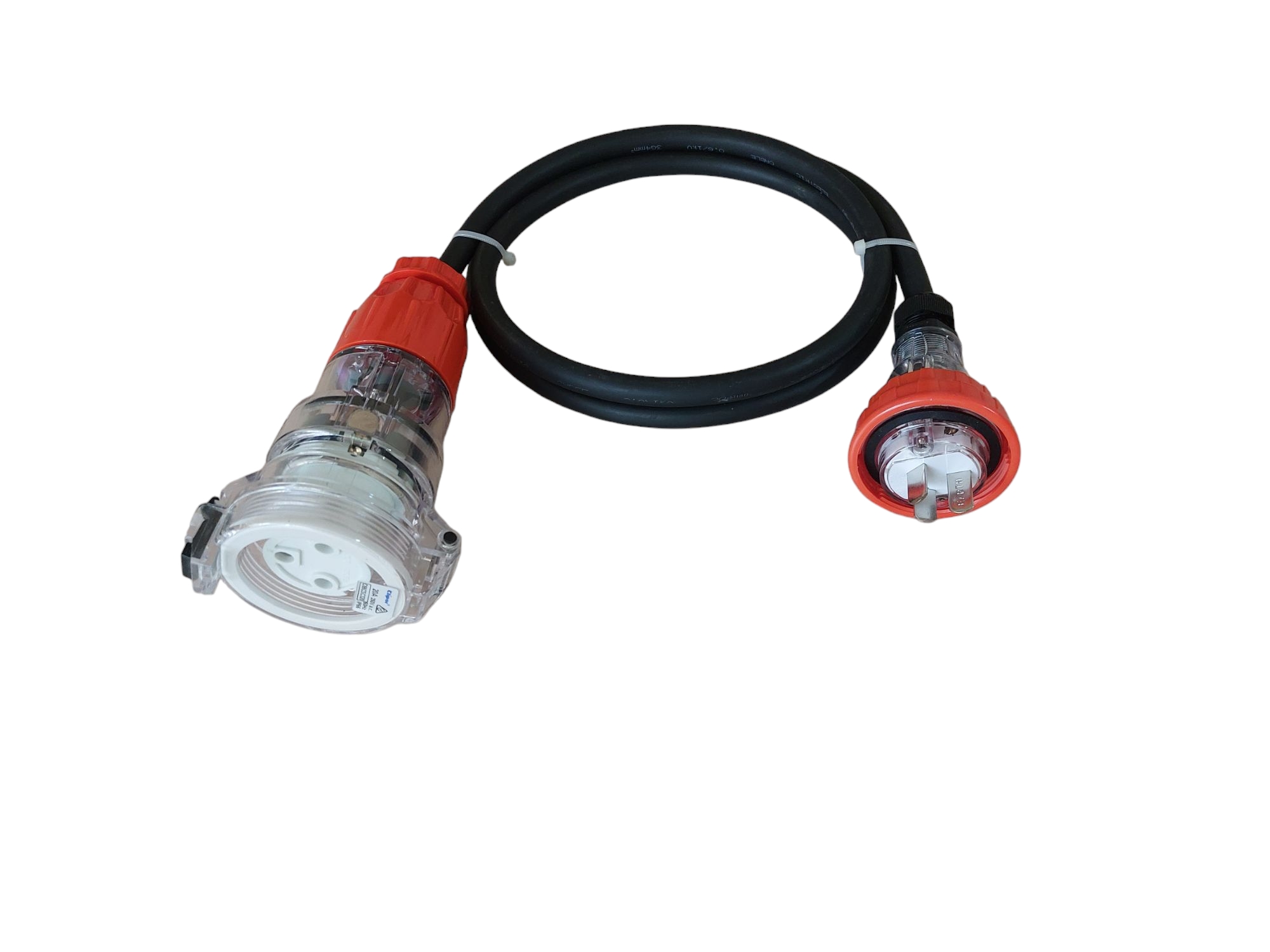20 Amp 240V Flat to Round Pin Adapter