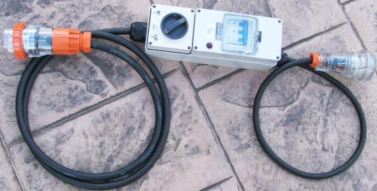 4 Pin 32 Amp to 20 Amp (3) Three Phase Adapter.