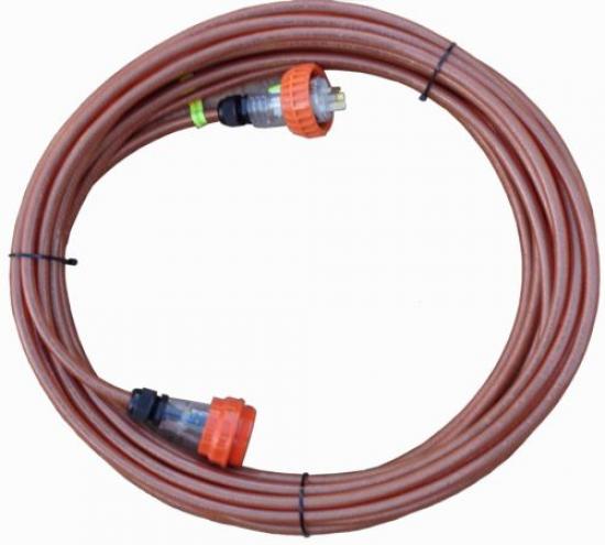 15 Amp 10m 240V Screened Industrial Extension Lead.